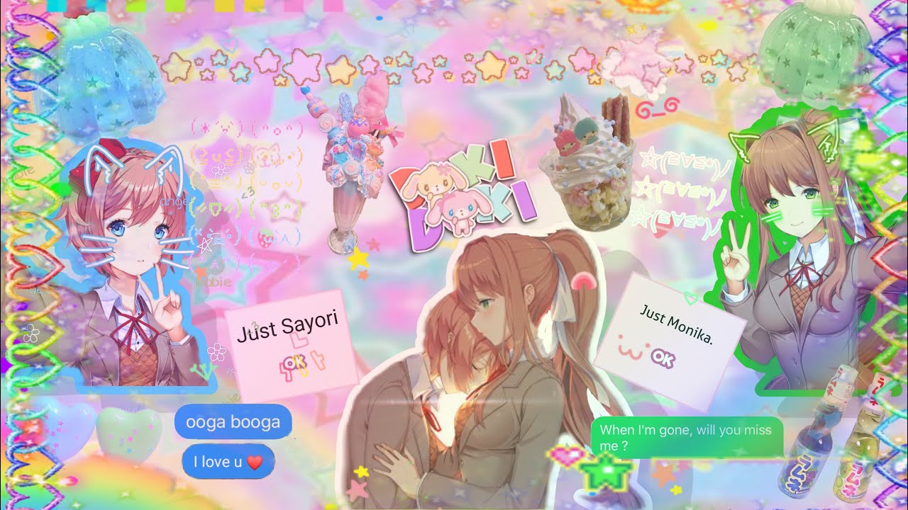 make a cutecore ddlc wallpaper with me!! || app:picsart - YouTube