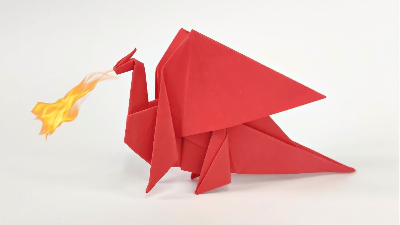 Origami DRAGON tutorial | How to make a paper dragon - YouTube