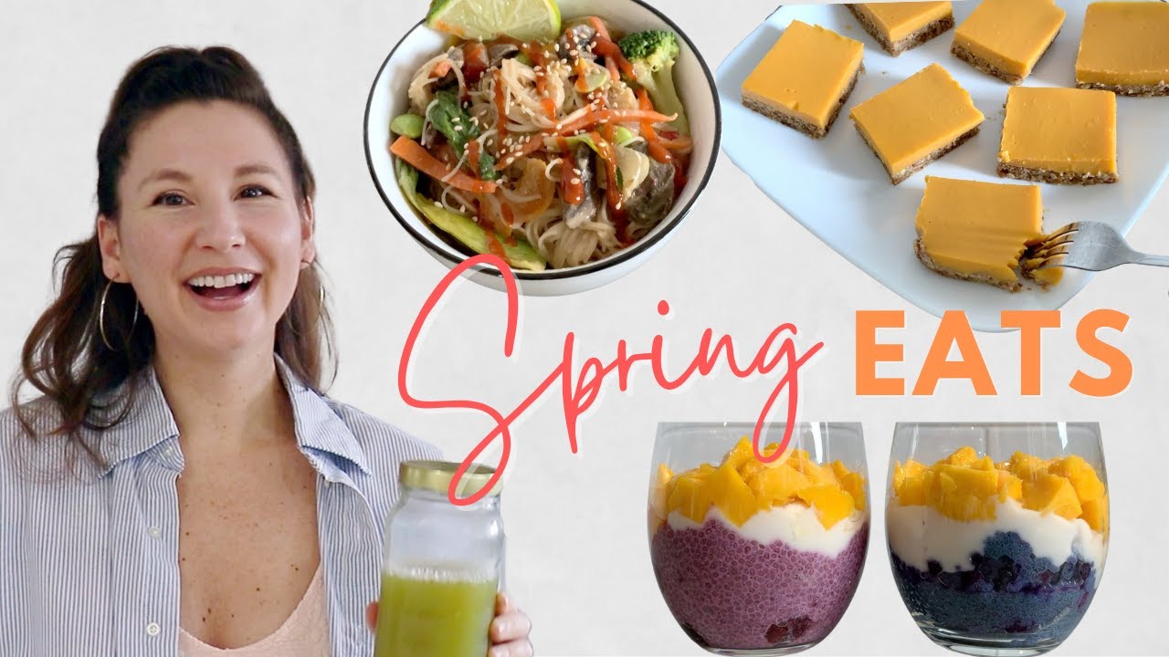 EASY Healthy SPRING Meals for Breakfast, Lunch & Dinner! - YouTube