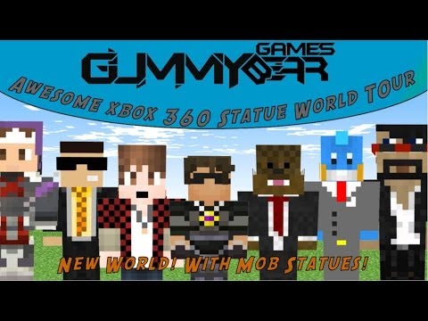 Xbox 360 Minecraft: Huge Youtuber Statue World Tour! BurnsyOptic - YouTube