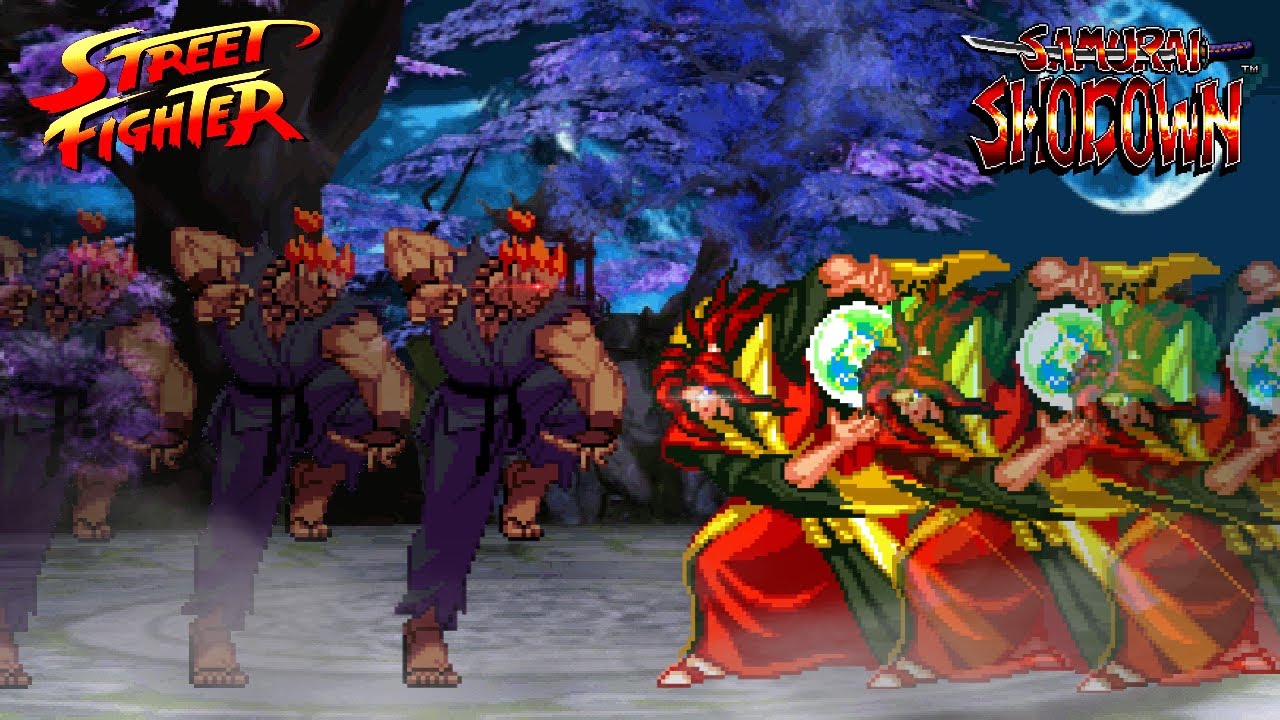 Akuma vs Amakusa - (All Transformation) l Street Fighter X Samurai ...