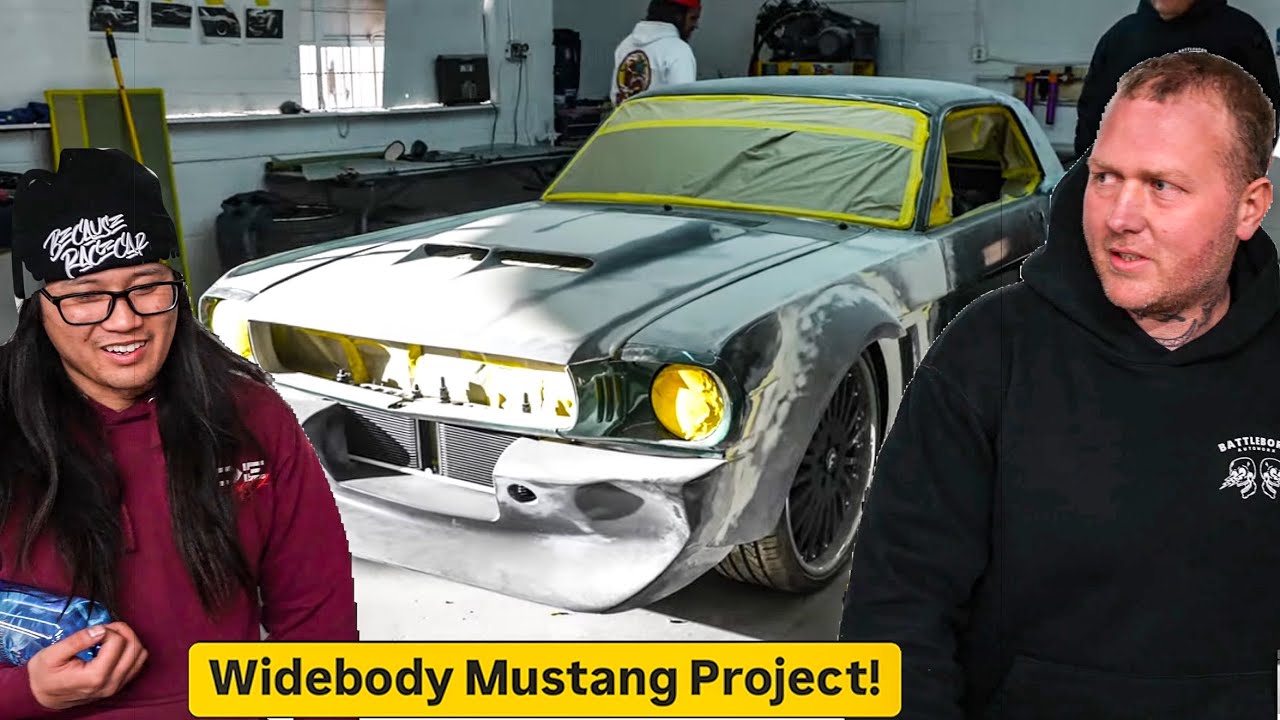 HIDDEN WIDEBODY MUSTANG PROJECT IN BASEMENT! - YouTube