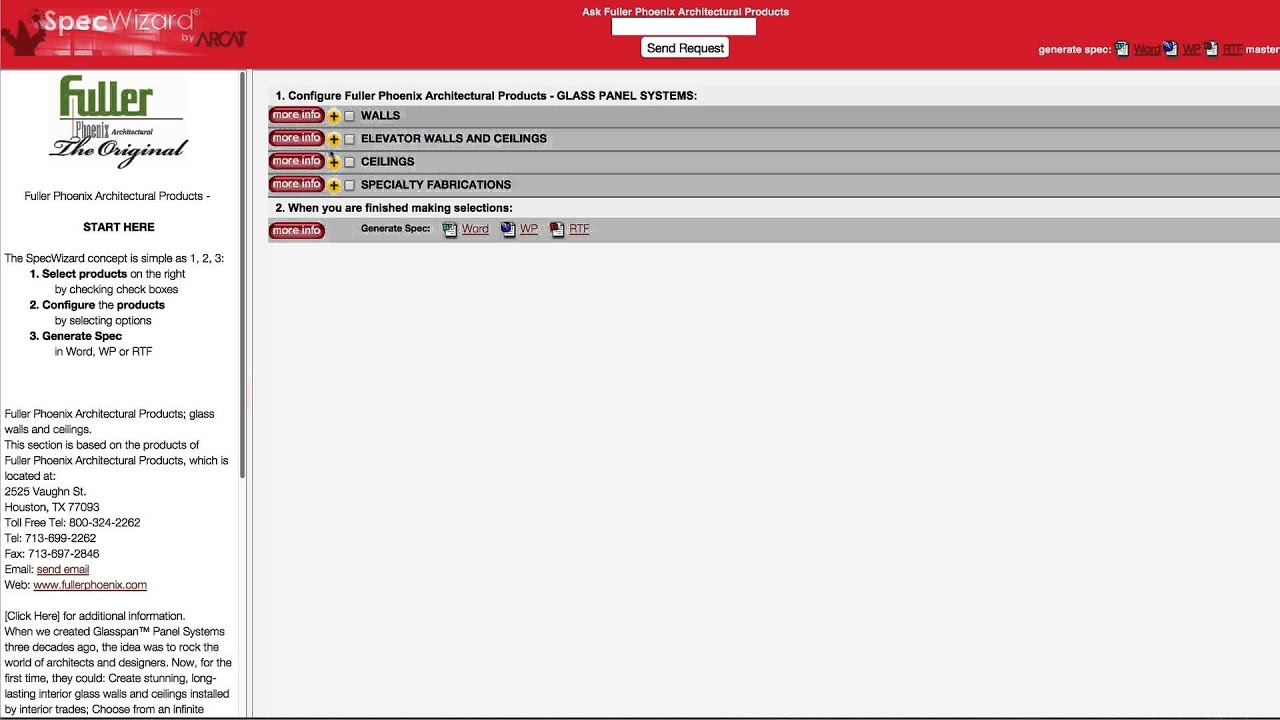 Fuller Phoenix SpecWizard for Glass Panel Systems - YouTube