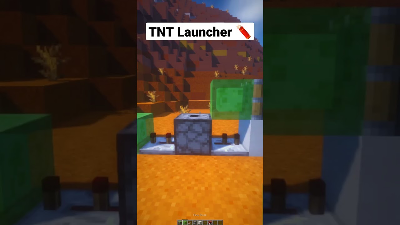 Minecraft: Simple TNT Launcher #shorts - YouTube