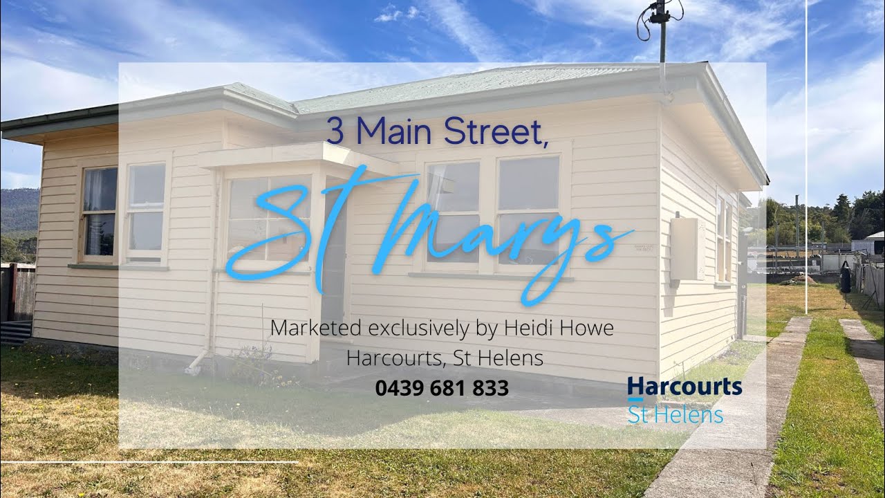 For Sale- 3 Main Street, St Marys, Tasmania - YouTube