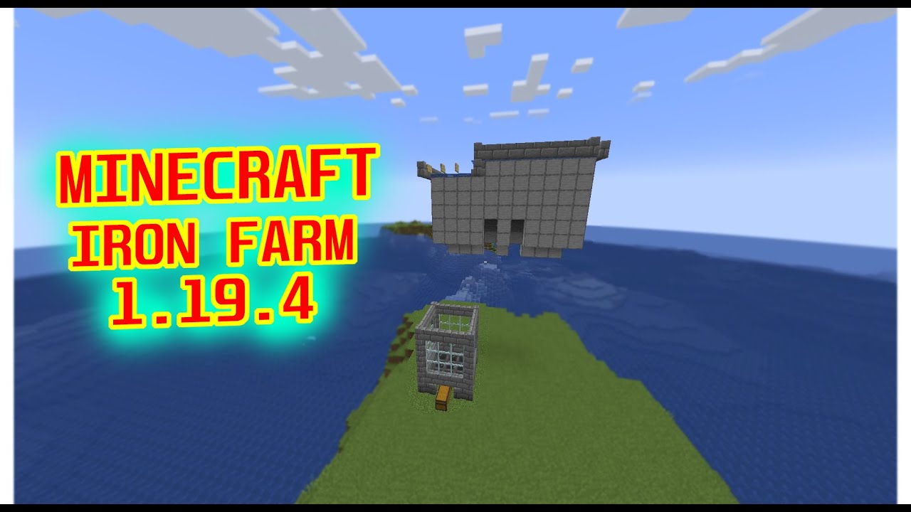 MINECRAFT IRON FARM 1.19.4 - YouTube