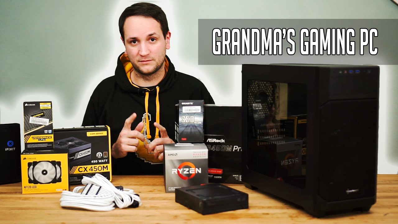 My Grandma her new GAMING PC - YouTube