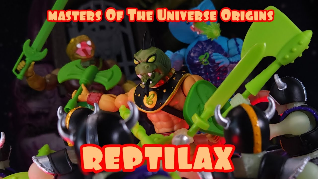 Masters Of The Universe Origins Reptilax Figure Review - YouTube