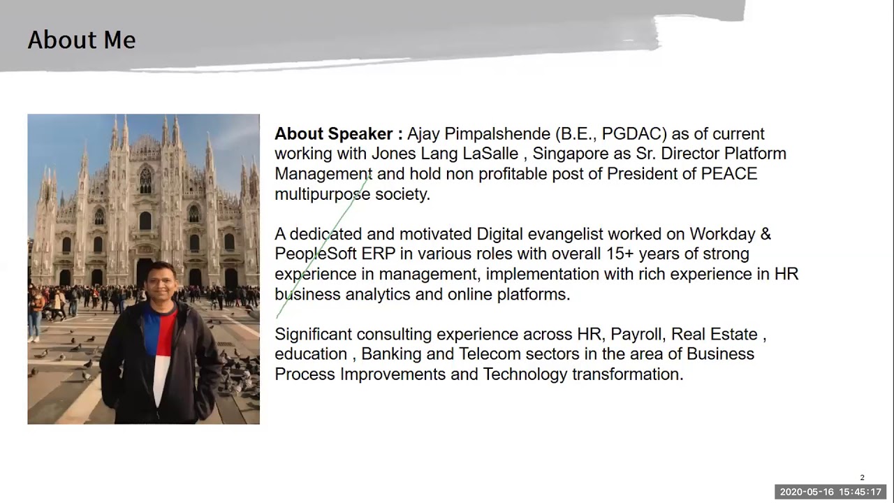 Workshop 2 Teachers online Education 16 May 2020 By Ajay Pimpalshende ...