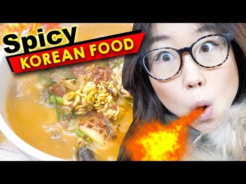 SPICY KOREAN FOOD at Traditional Korean Market