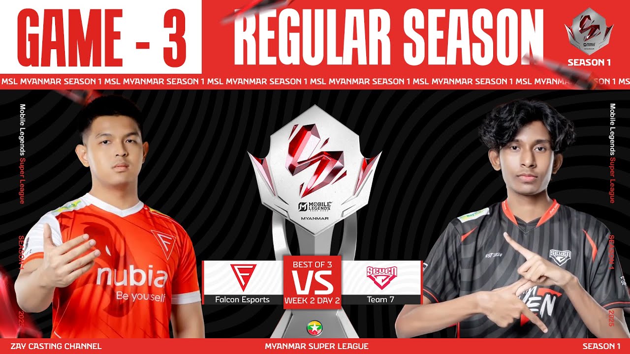 [Game - 3] Falcon Esports vs Team 7 | MLBB Super League Season 1 - YouTube