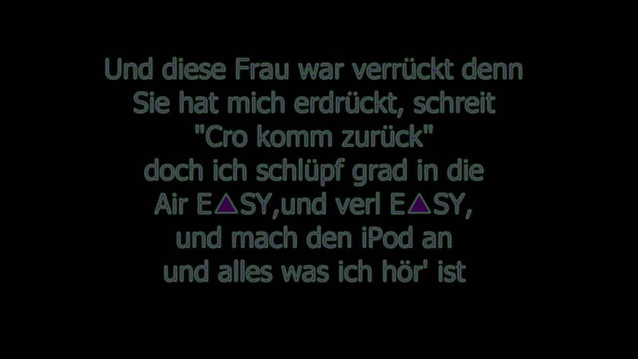 Cro - Easy with Lyrics - YouTube