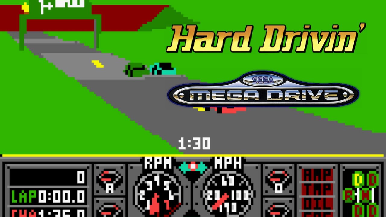 REVIEW - HARD DRIVIN' - SEGA MEGA DRIVE - YouTube