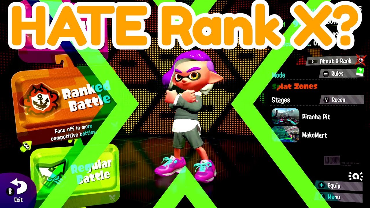 Splatoon 2 Rank X is Bad? - YouTube