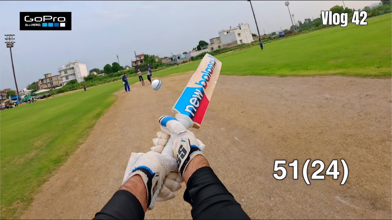 Corporate Cricket Gurgaon: GoPro POV | Superb Batting🏏 | 4k Vlog ...