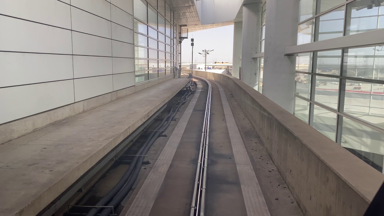 Sky Train Ride At DFW - YouTube