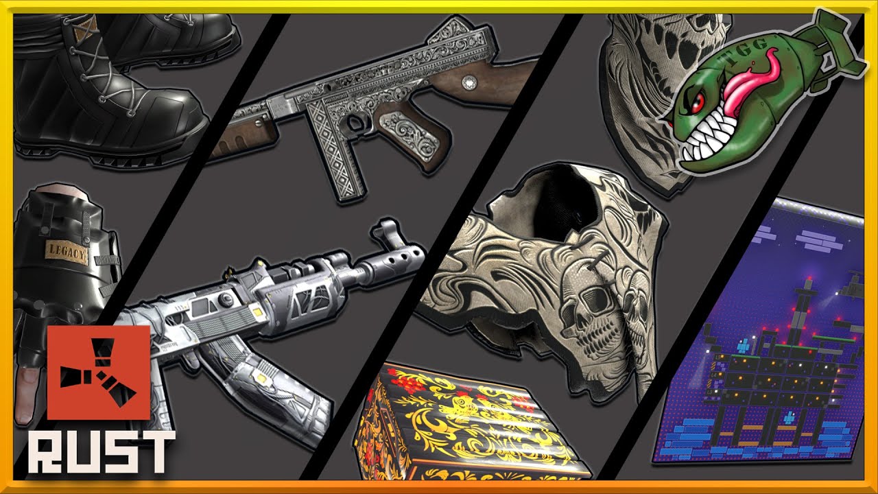 Rust Skins | Legacy Gloves & Boots, Skullforce Bandana & Poncho, Prototype 7164 AR #363 - YouTube