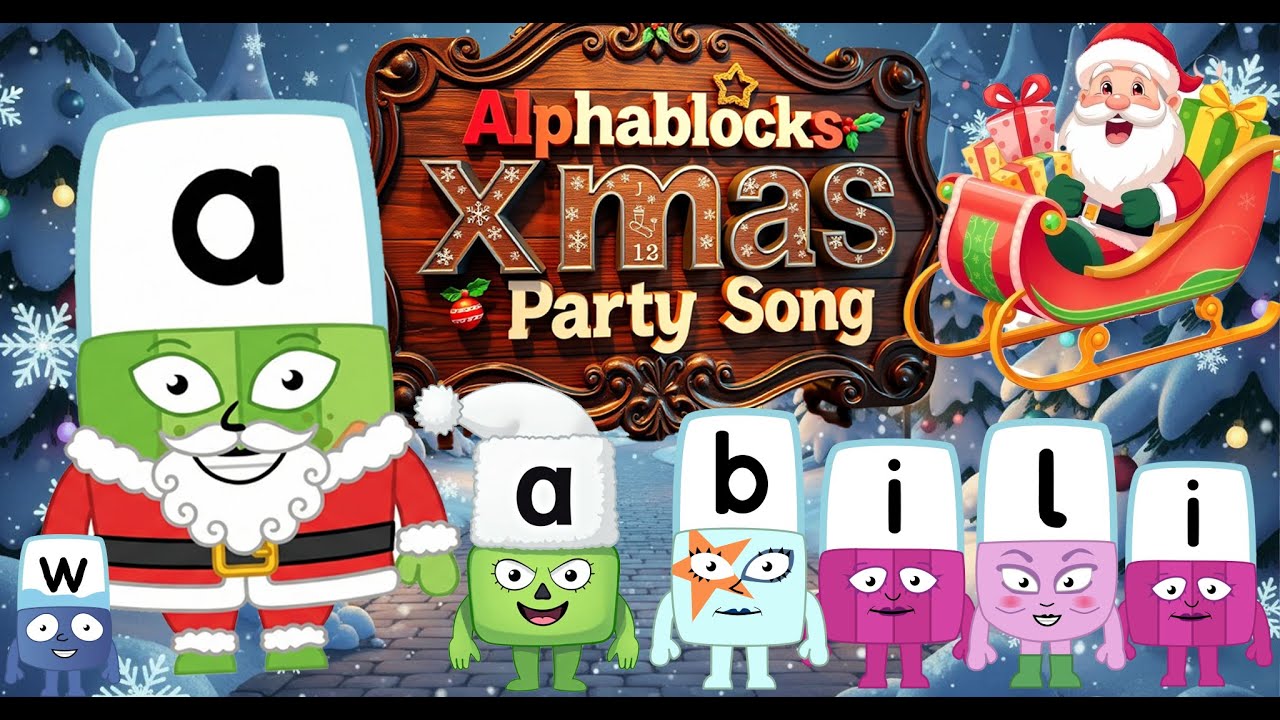 Alphablocks Xmas Party Song | Happy holidays! ️ - YouTube