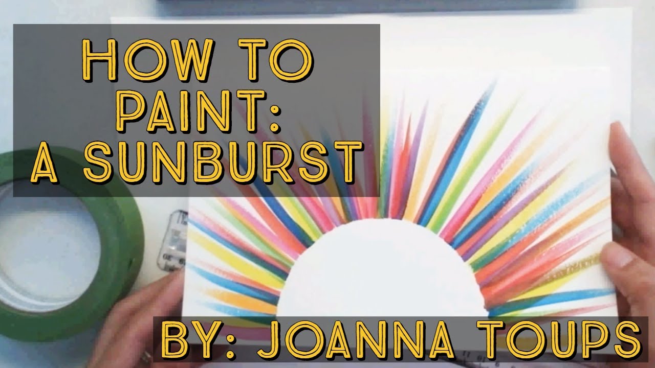 How to Paint a Sunburst - YouTube