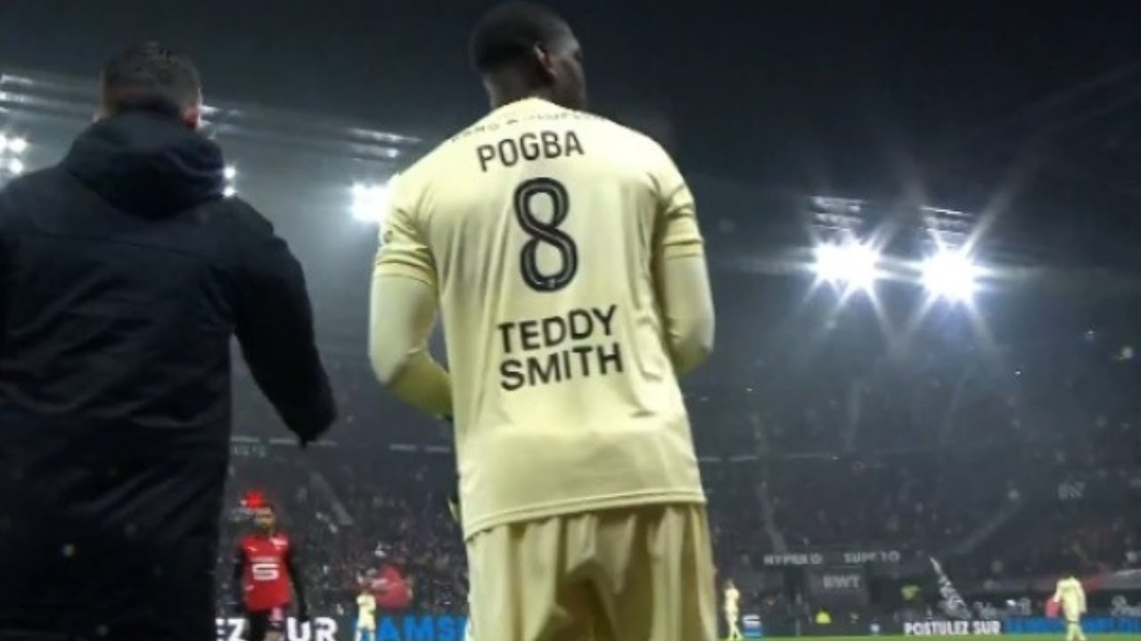 Paul Pogba debut substitution vs Rennes vs AS Monaco, Paul Pogba ...