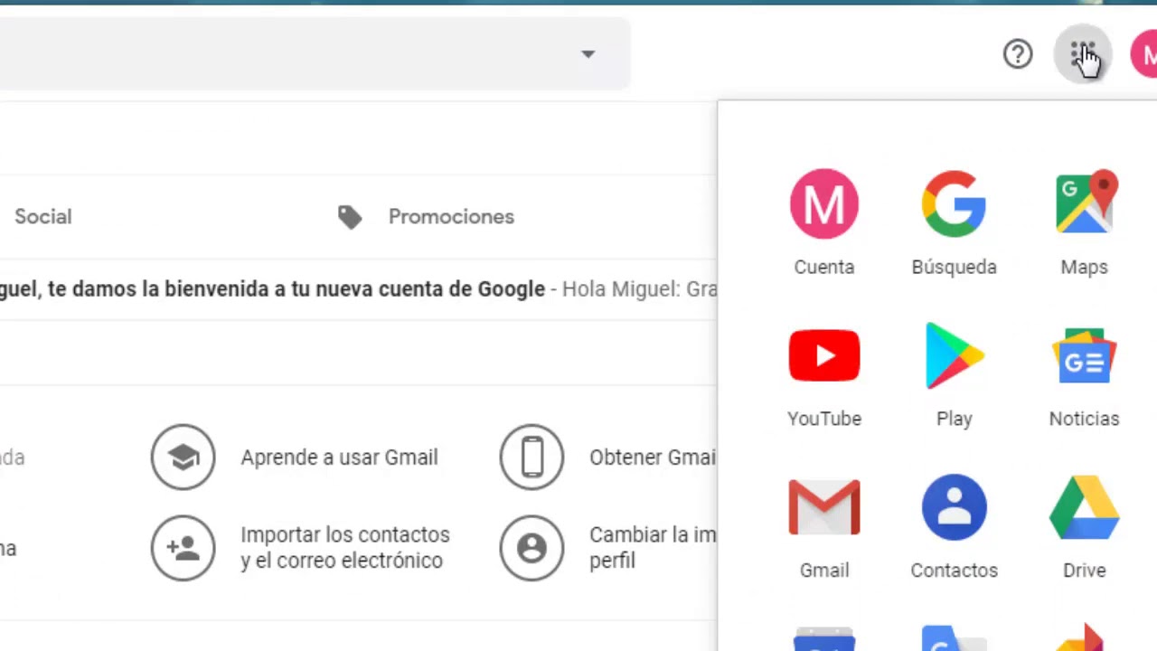 Crear cuenta en Gmail y Drive - YouTube