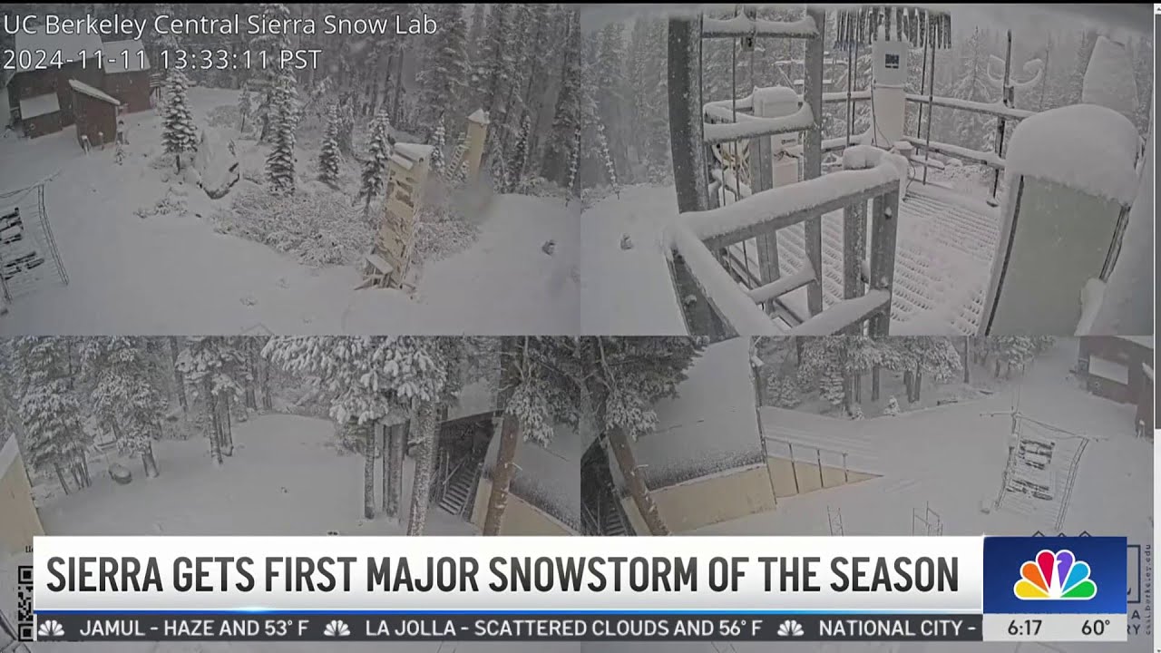 Snow, snow, snow! Sierra mountains gets first major snowstorm of the ...