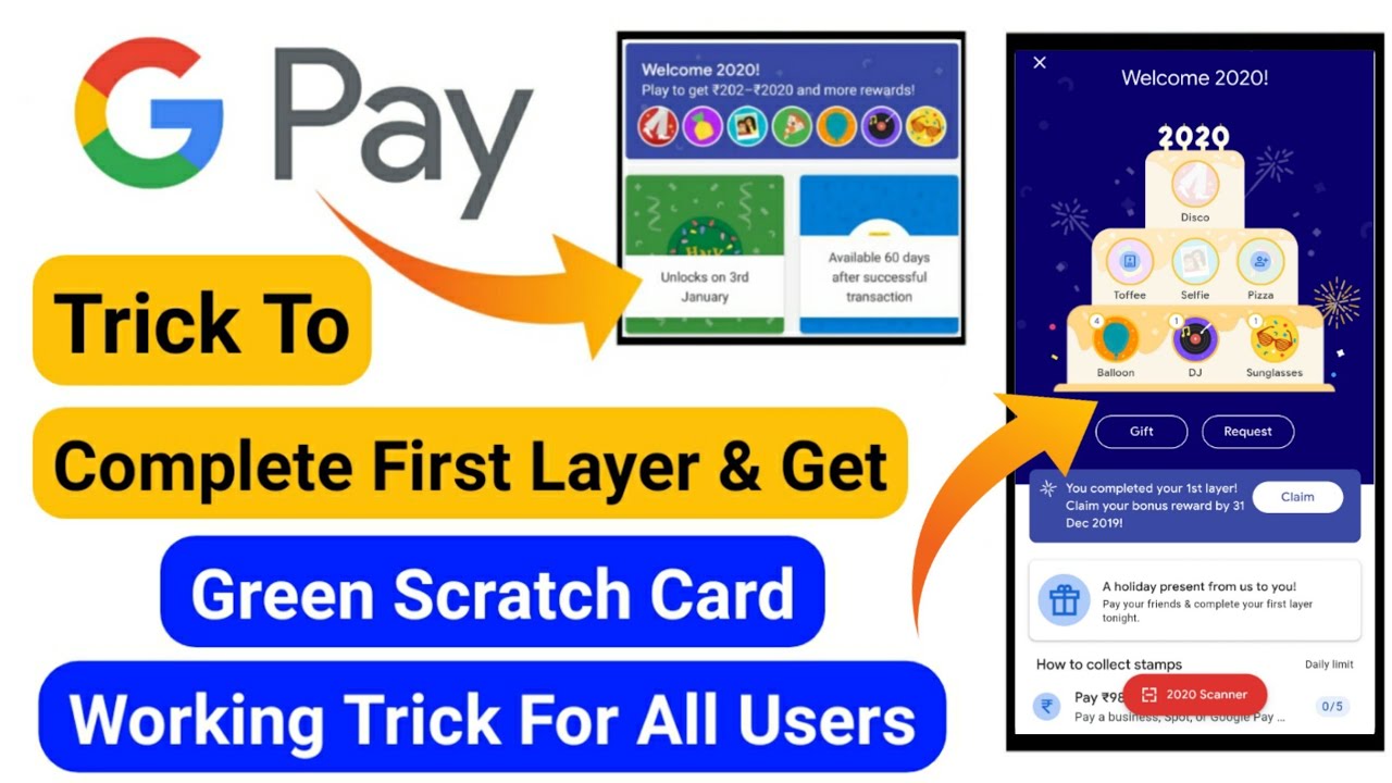 GooglePay Trick To Complete Your First Layer & Get Scratch Card😍 ...