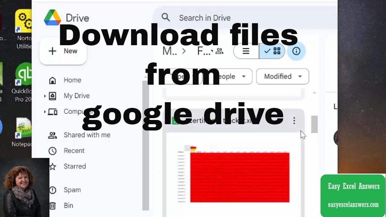 How to download a files from the google drive - YouTube