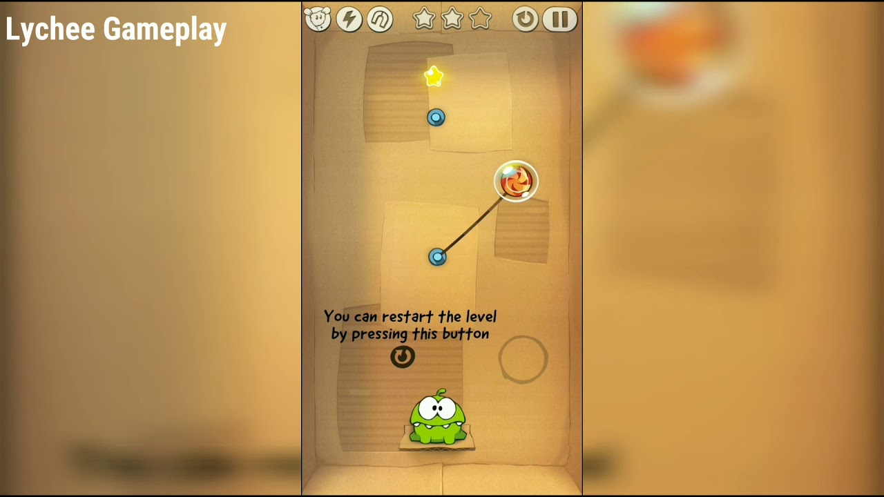 CUT THE ROPE Season 1 Cardboard Box level 8 - YouTube