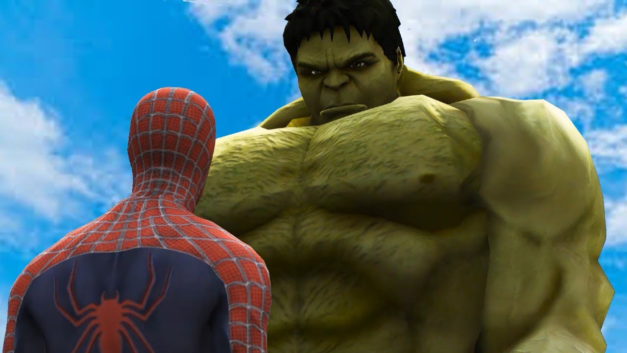 BIG HULK VS SPIDERMAN - THE INCREDIBLE HULK VS SPIDER-MAN (2002) - YouTube
