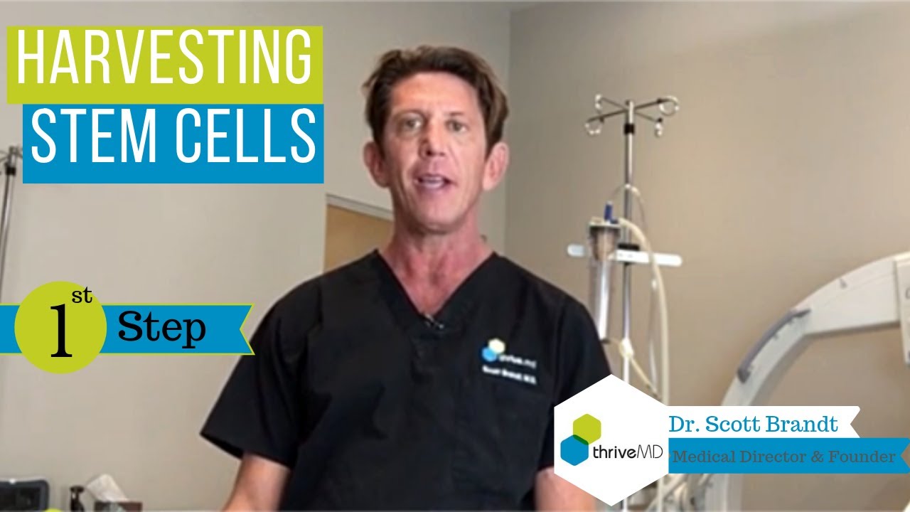 Harvesting Stem Cells for a Stem Cell Injection - Procedure Step 1 ...