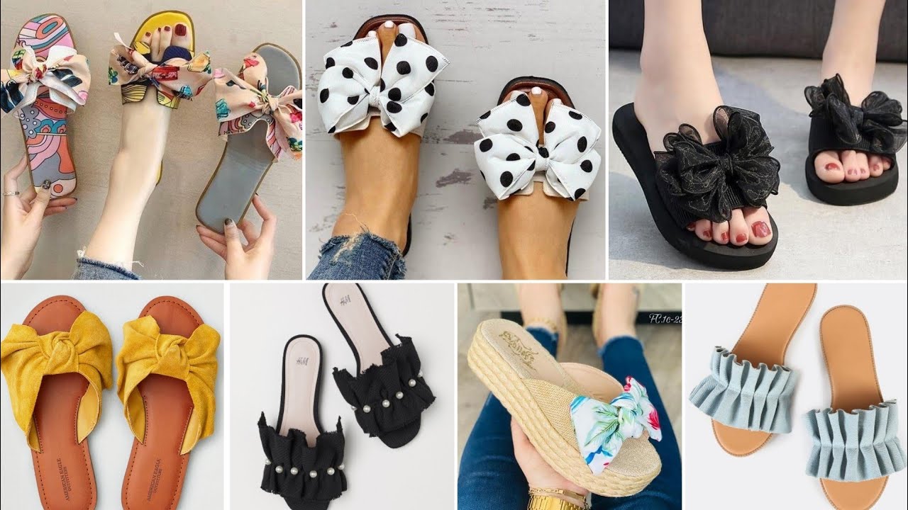 stylish summer foot wear simple casual sleepers latest fashion for ...