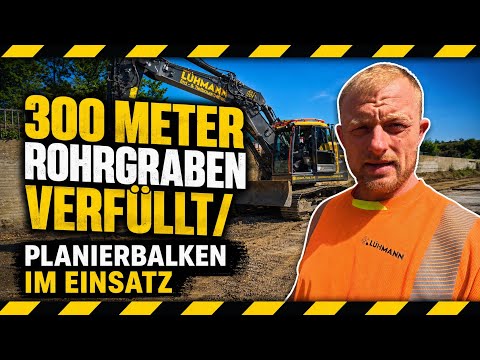 300 Meter Rohrgraben verfüllt | Rigole wird angeschlossen || Eine Woche Bau 132 ||