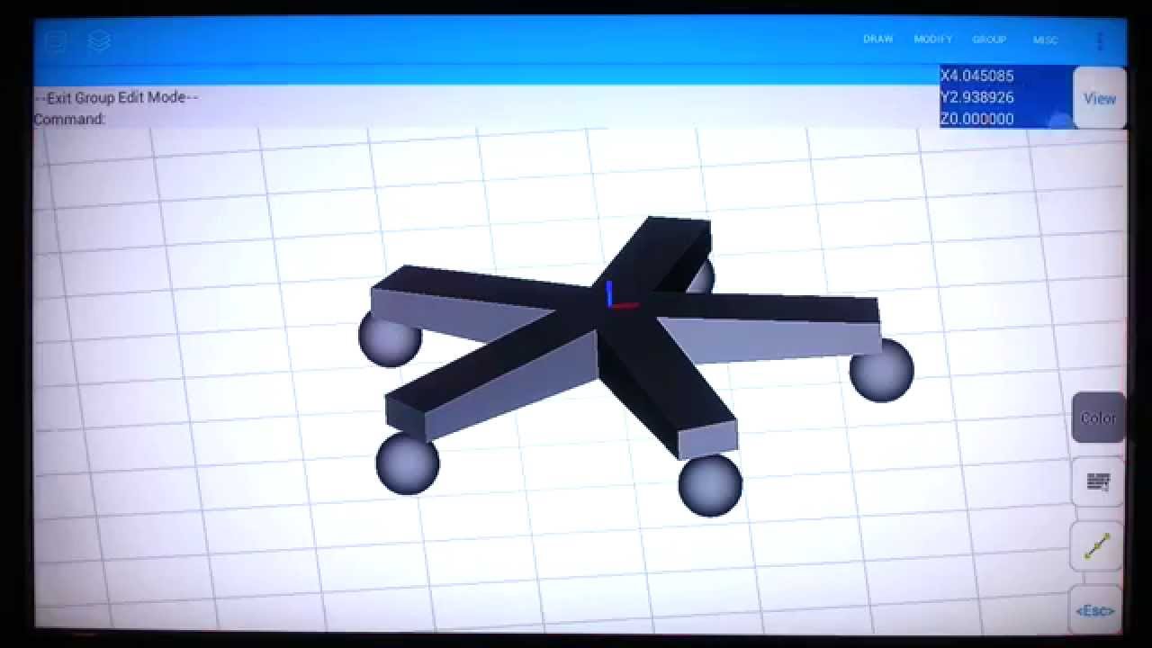 Drawing a 3D Chair Part 1 - YouTube