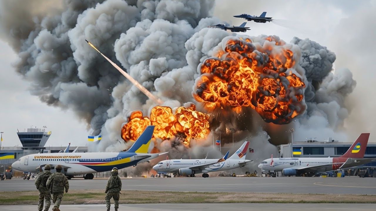 7 Minutes Ago! Ukrainian Air Base Destroyed by Russian Missiles! Here's ...
