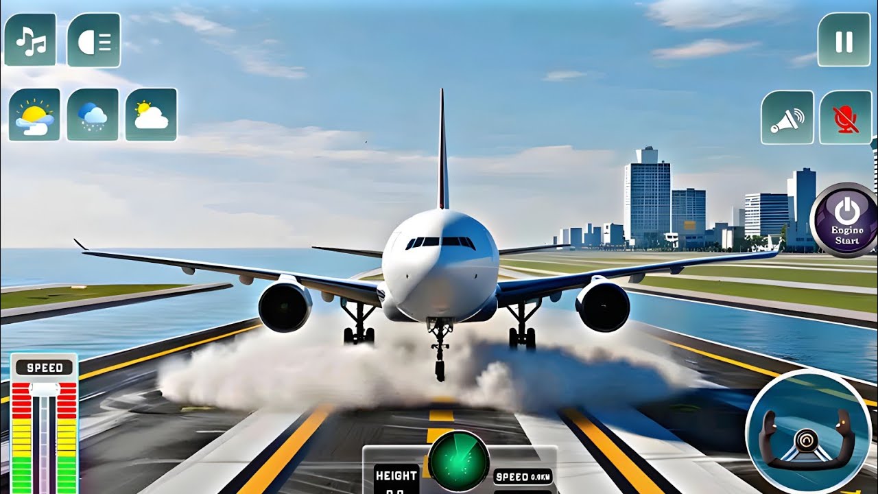 Fly High in 3D! | Airplane Flight Simulator Offline Game Android - YouTube