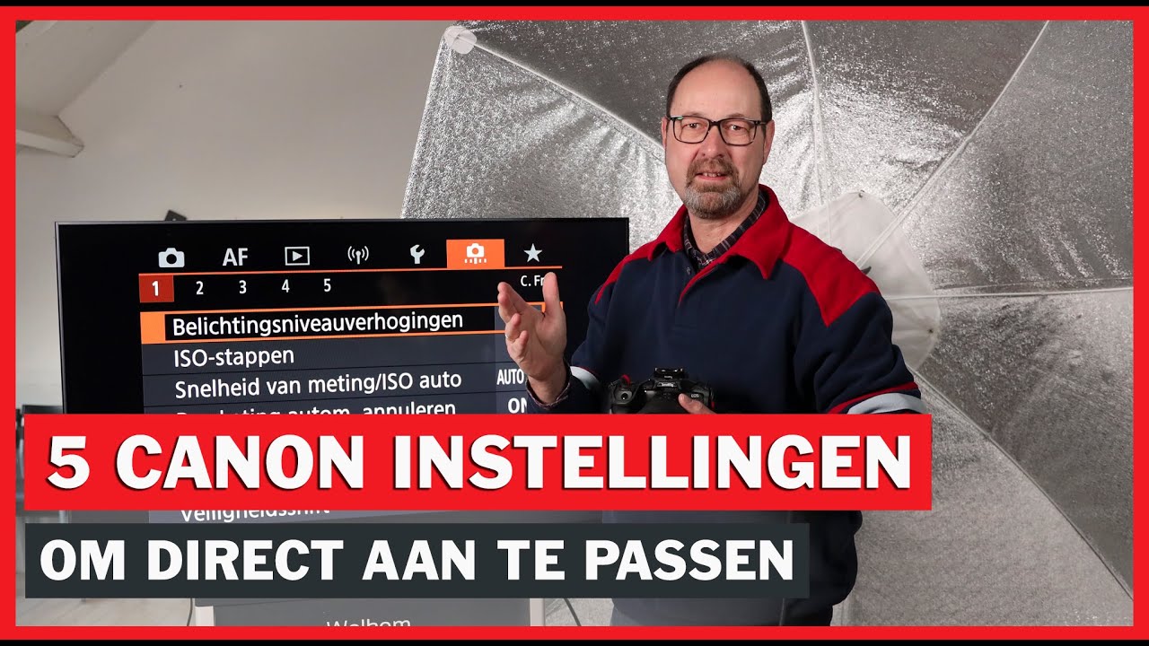 Verander altijd direct deze 5 instellingen van je Canon (systeem)camera ...