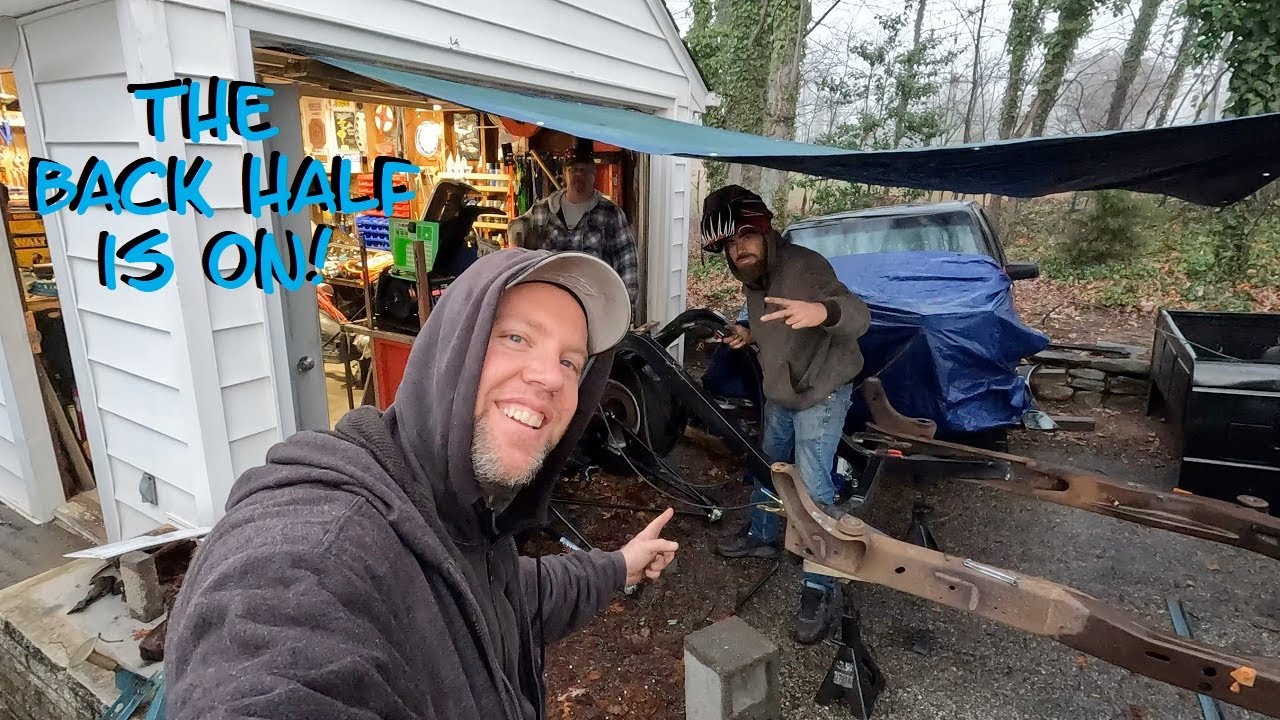 We Got The Back Half On The S10 Frame! - YouTube