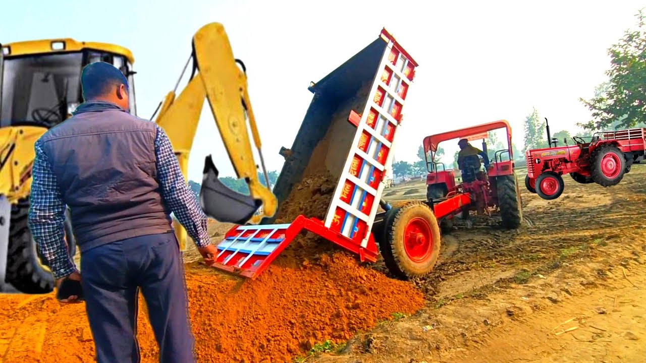 Tractor Trauli Wala Video||Dumping Soil Tractor|Tractor Wala Video ...