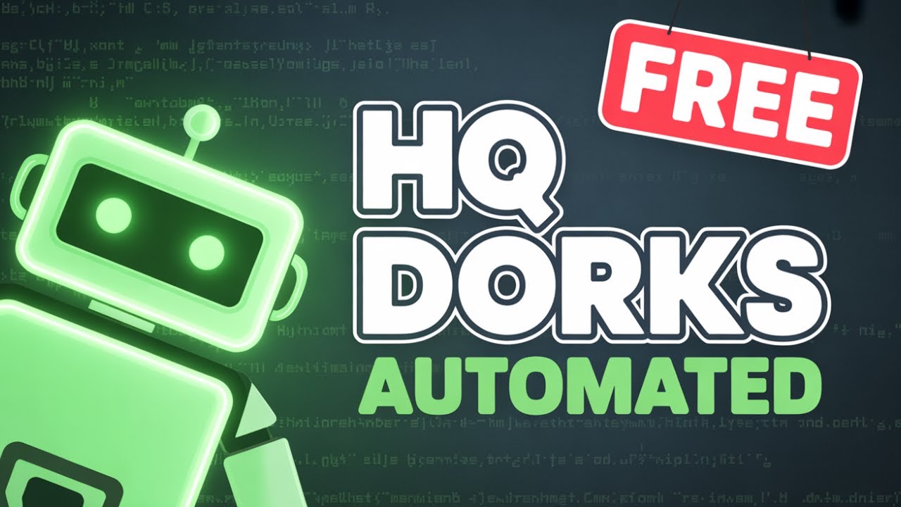 How To Generate HQ Dorks Automatically in Seconds | FREE TOOL - YouTube