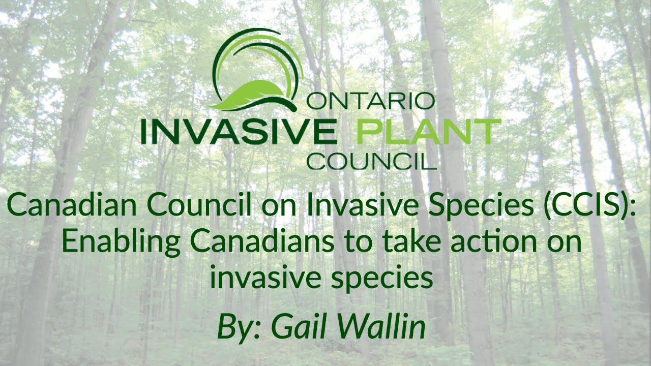 Canadian Council on Invasive Species (CCIS): Enabling Canadians to take ...