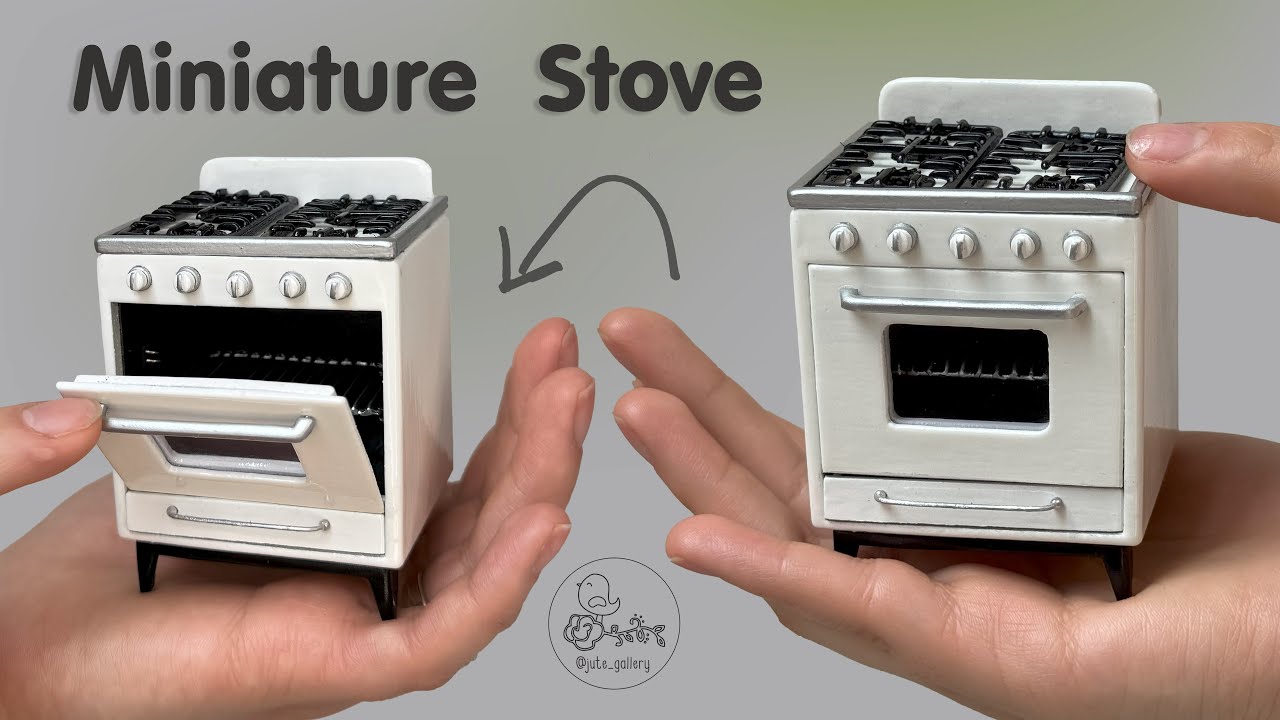 How to make a real miniature STOVE | DIY miniature OVEN with wood - YouTube
