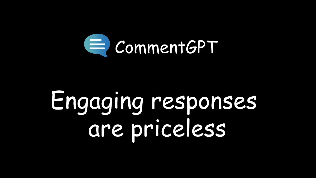 CommentGPT: AI Comments Generator - YouTube