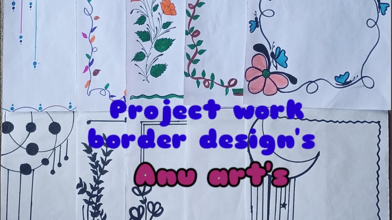 School project work border design's 💥💥 - YouTube
