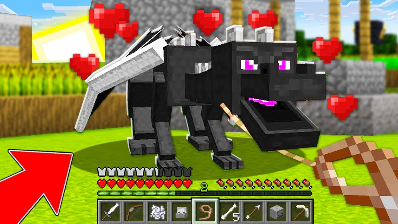 HOW TO TAME ENDER DRAGON IN MINECRAFT How To Play Battle - ZOMBIE ...