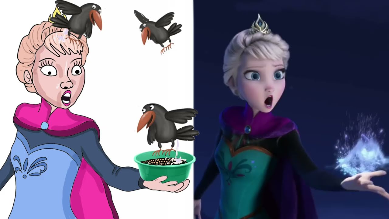 Let It Go Funny Cartoon Drawing | Frozen | Part 3 - YouTube