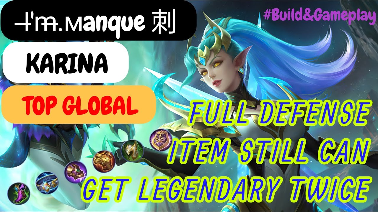Karina Full Defense Item Build 2x Legendary - Top Global Karina I̶'m̶ ...