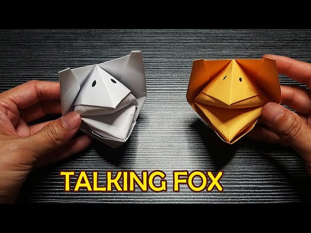 How To Make Origami Talking Fox Fifi The Talking Fox : 7 Steps