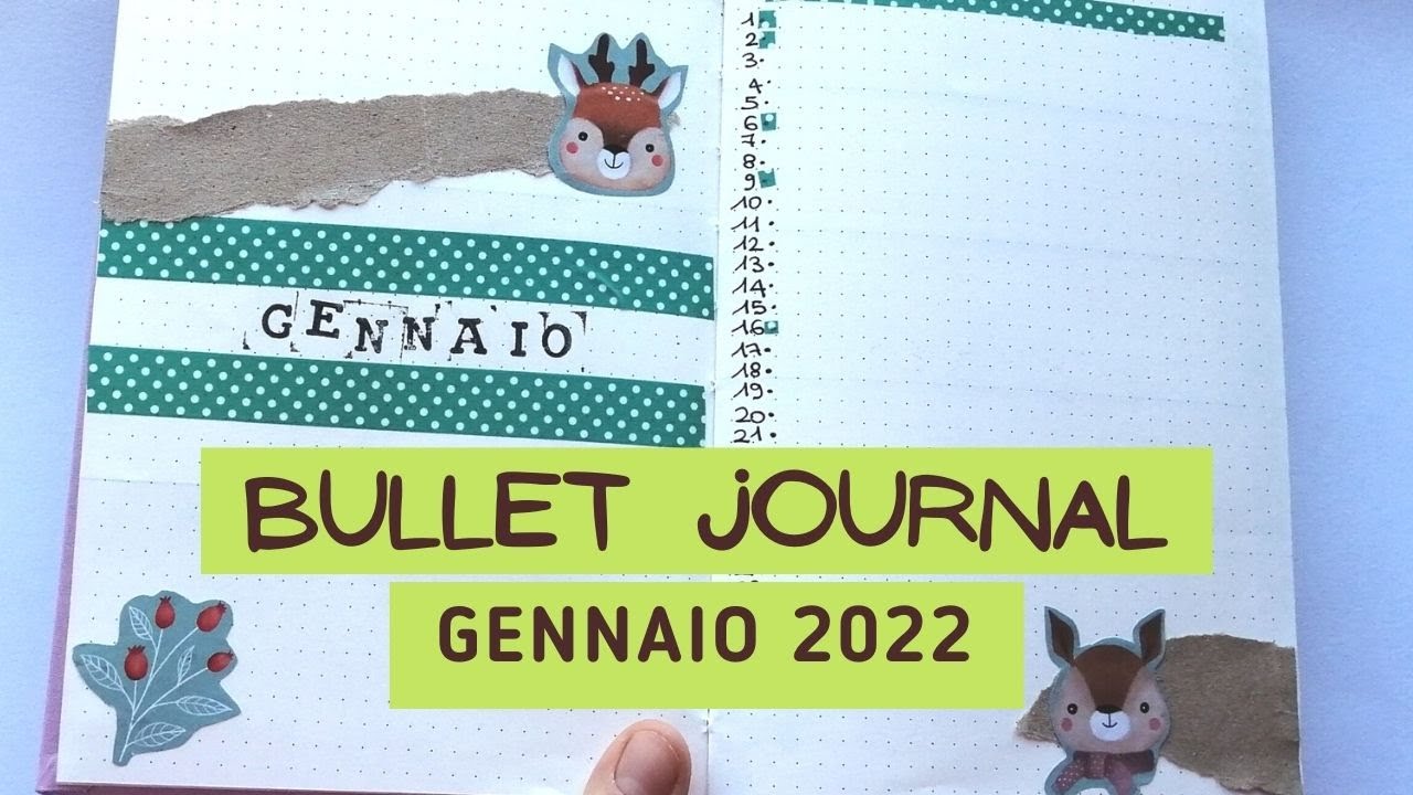 Bullet journal gennaio 2022 - YouTube