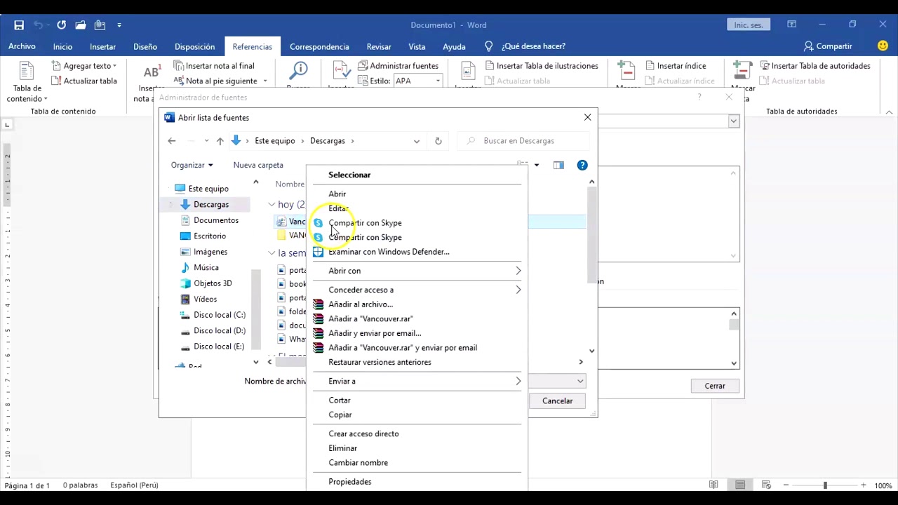 Instalar Estilo VANCOUVER en Microsoft Word 2019, 2016, 2013, 2010 ...